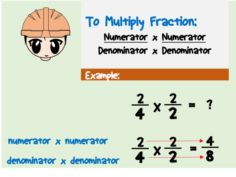 how to multiply fractions | MATH LOVER