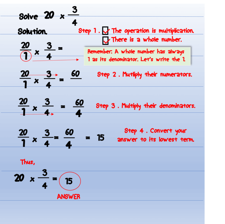 Multiplying Fractions – Examples 5 | MATH LOVER
