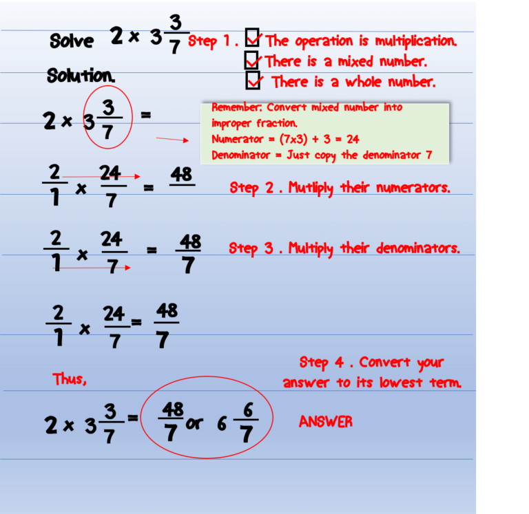 Multiplying Fractions – Examples 8 | MATH LOVER